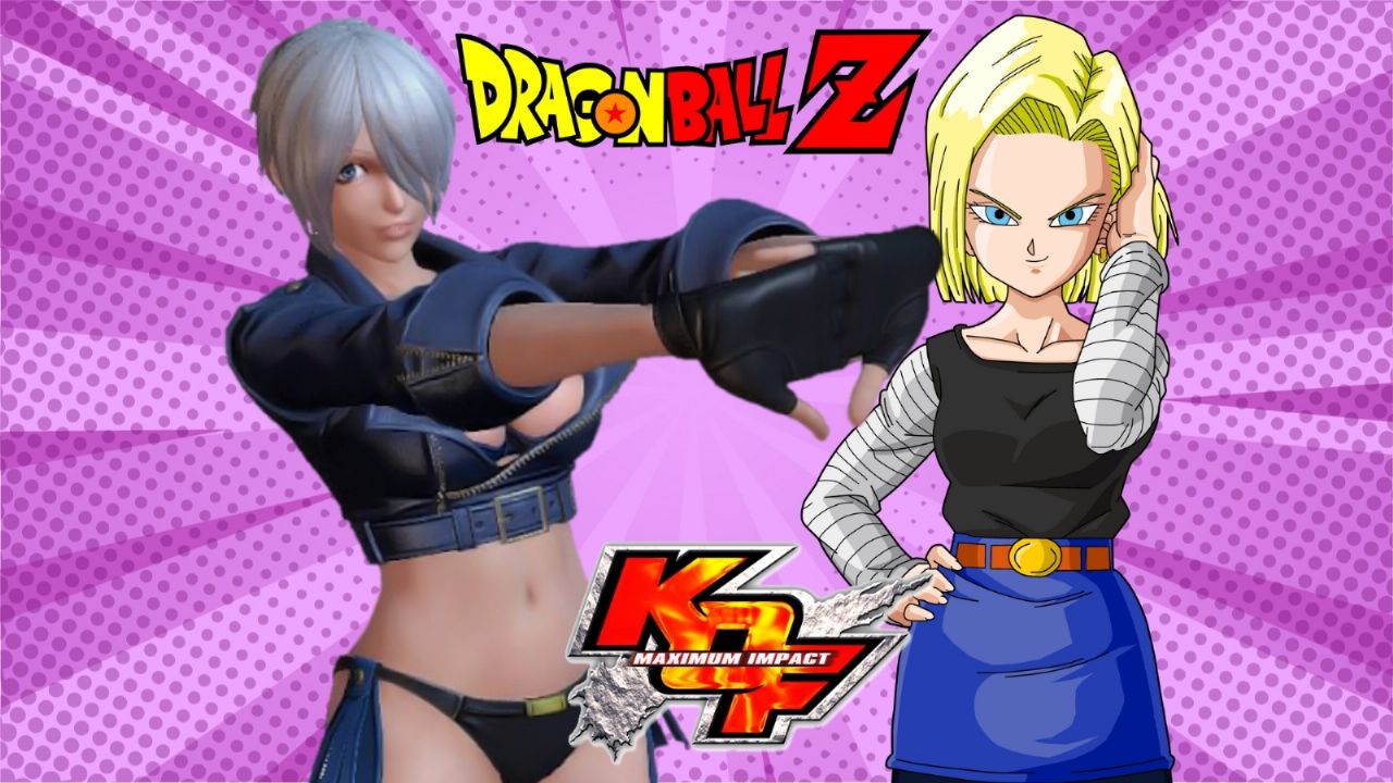 Así luciría la fusión de Androide 18 de Dragon Ball Z y Ángel de KOF, según la inteligencia ...